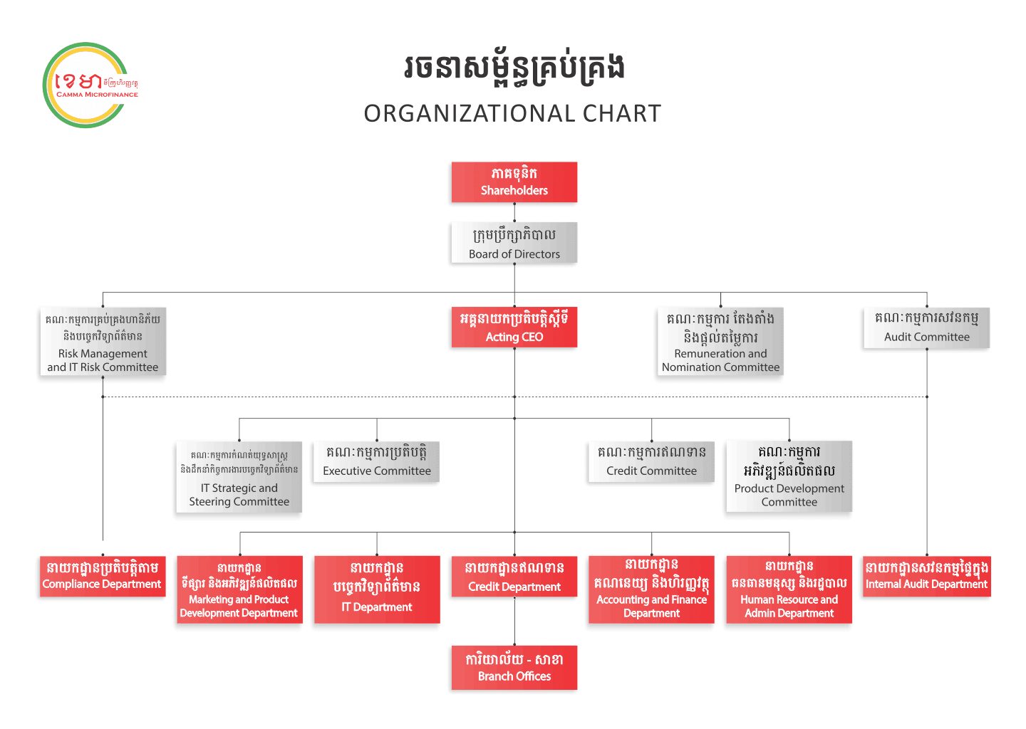 Organization Chart ~ CAMMA Microfinance Limited