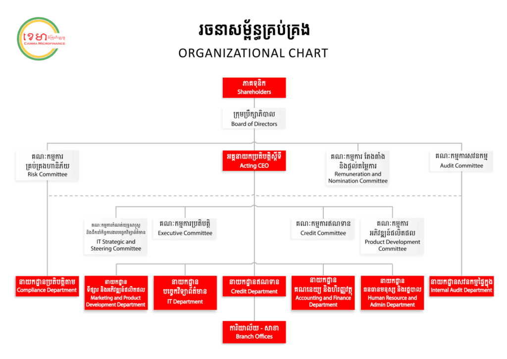 Organization Chart ~ CAMMA Microfinance Limited